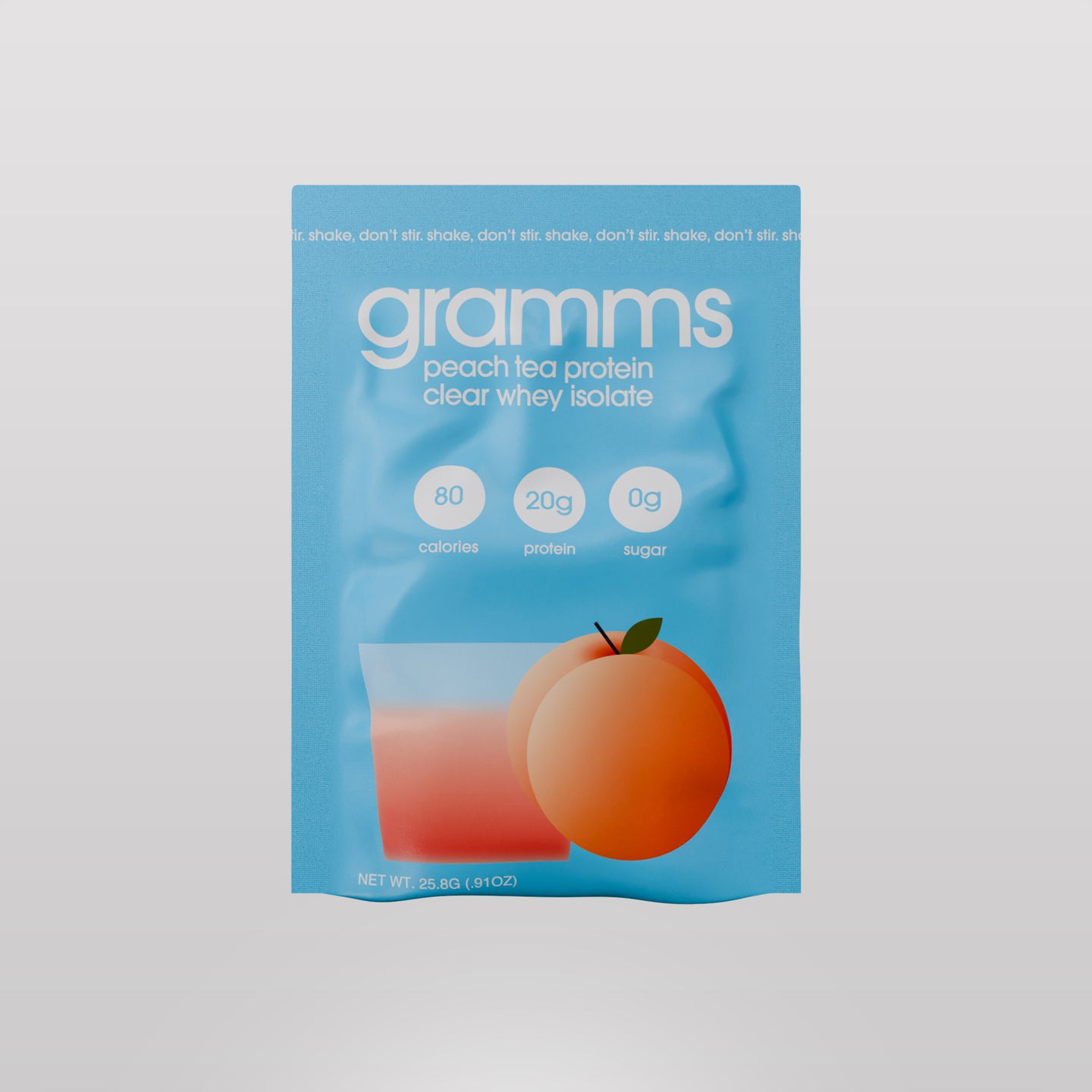 peach tea protein travel pack – gramms